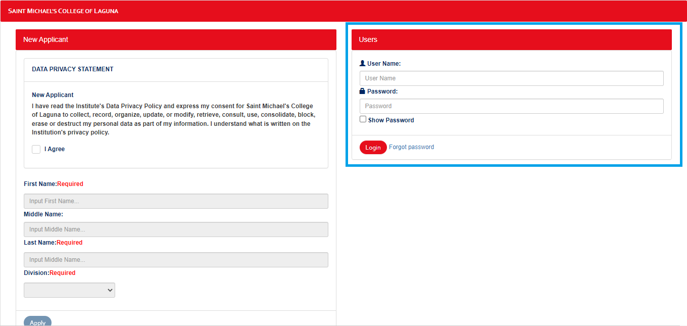 SMCL Enrollment Application